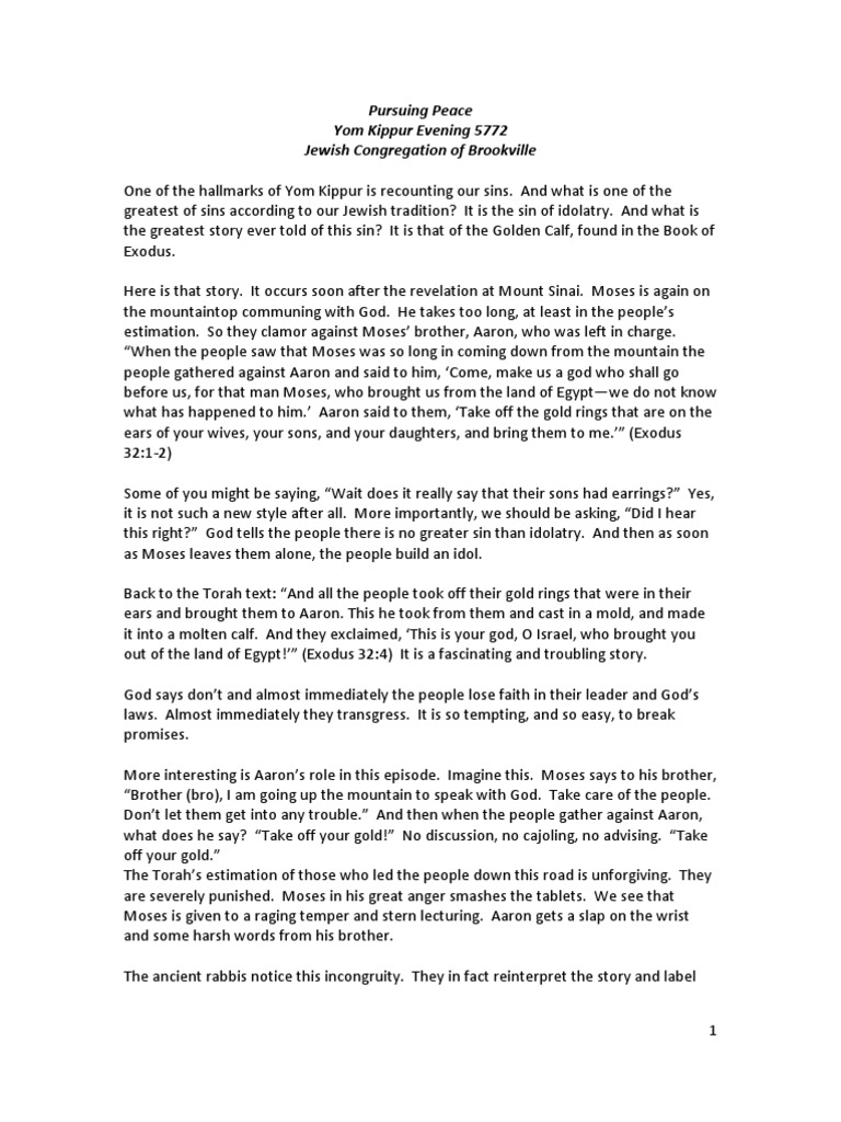 Pursuing Peace | PDF | Aaron | Book Of Exodus