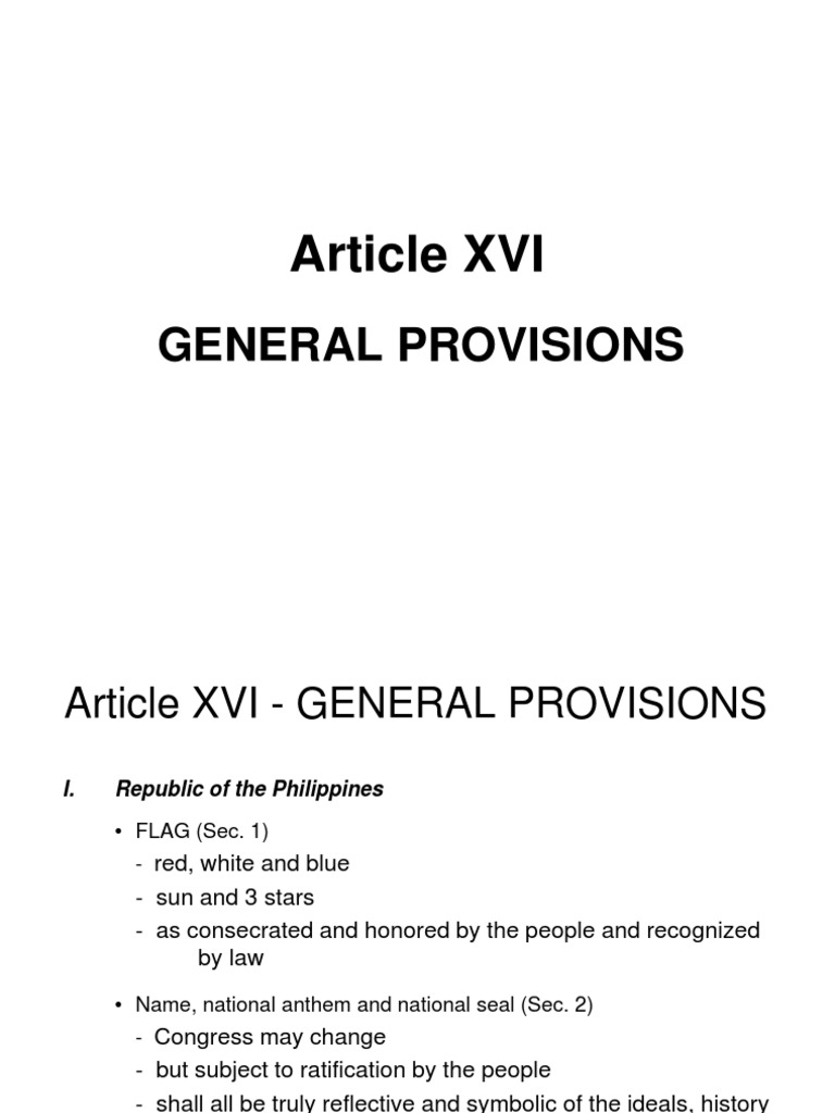 General Provisions and Amendments and Revisions | PDF | Constitutional ...