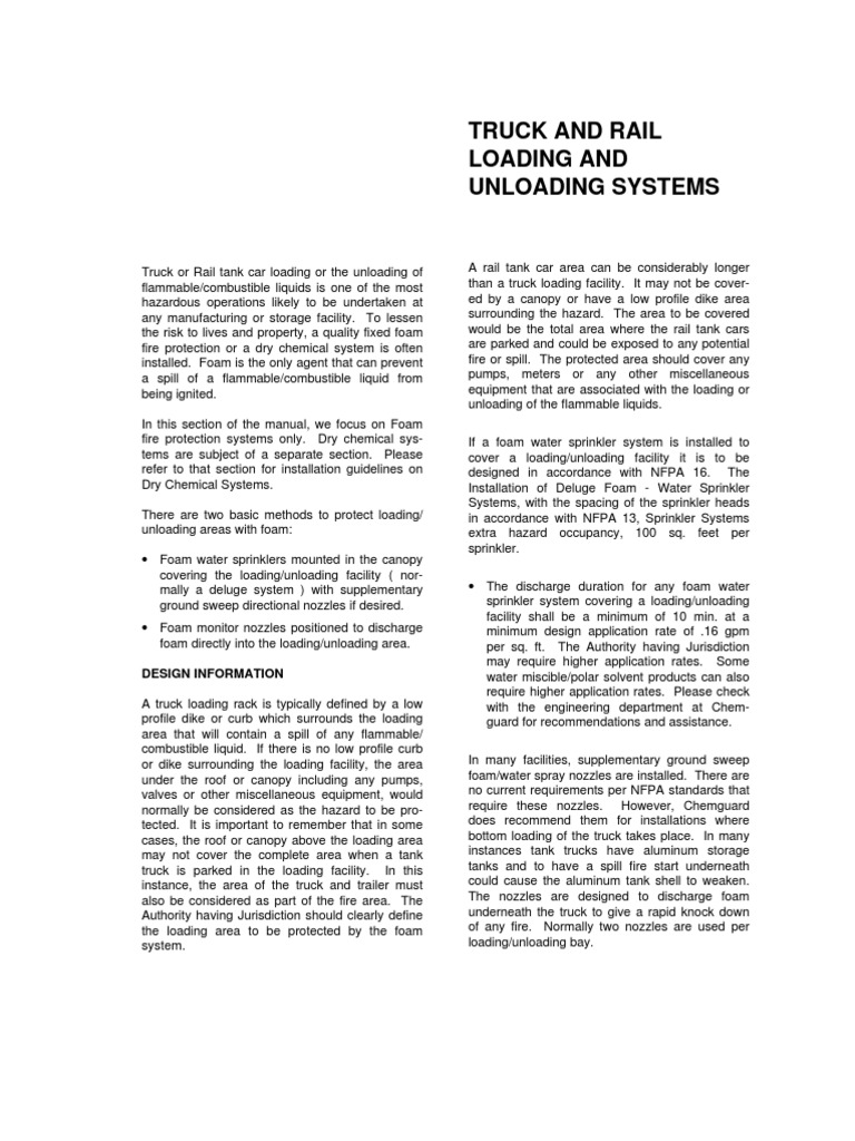 Truck and Rail Loading and Unloading Systems: Design Information | PDF ...