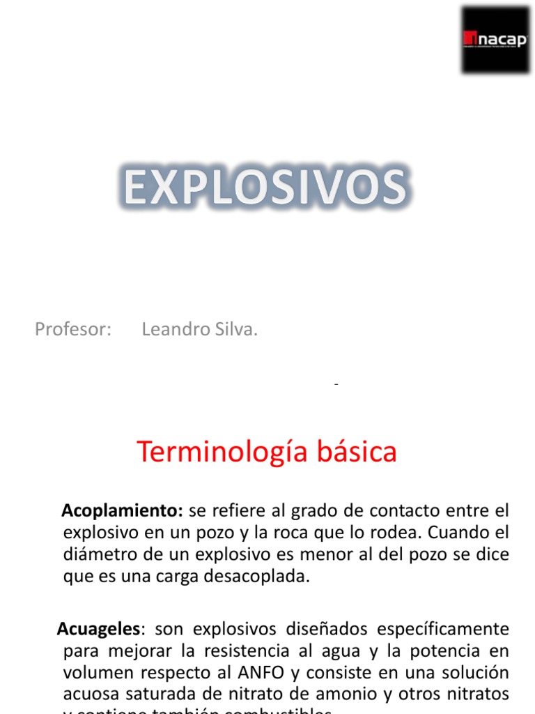 Explosivos Clase1 | PDF | Material explosivo | Oxígeno