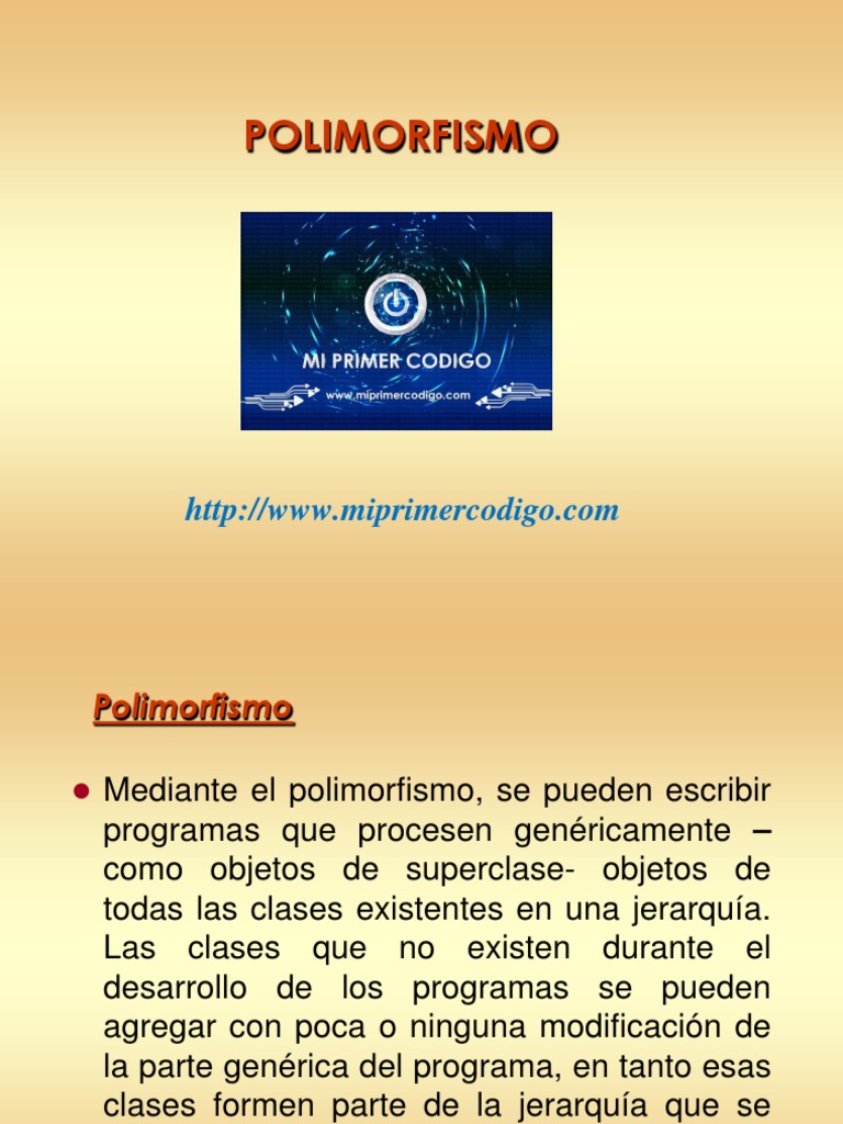 Polimorfismo, Clases Abstractas e Interfaces en Java | PDF | Objeto ... Polimorfismo, Clases Abstractas e Interfaces en Java | PDF | Objeto ...