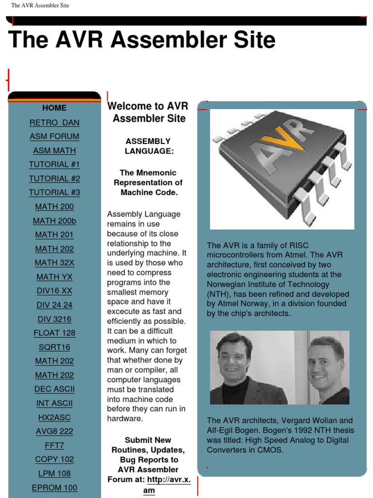 AVR Assembly Examples | PDF | Random Access Memory | Microcontroller