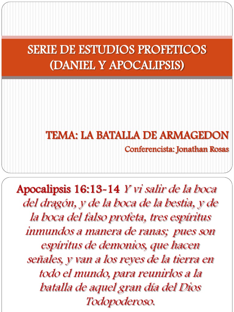 La Batalla de Armagedon