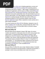 History of Microsoft Office | PDF | Microsoft Word | Microsoft Office