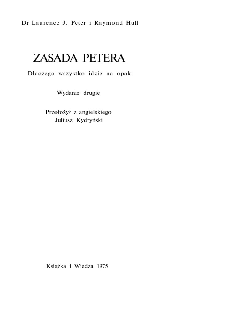Zasada Petera | PDF