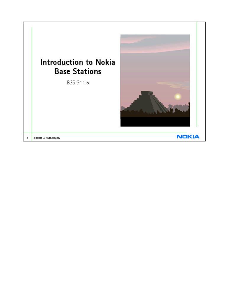 04 - Introduction To Nokia Base Stations | PDF | Gsm | Electronic Filter