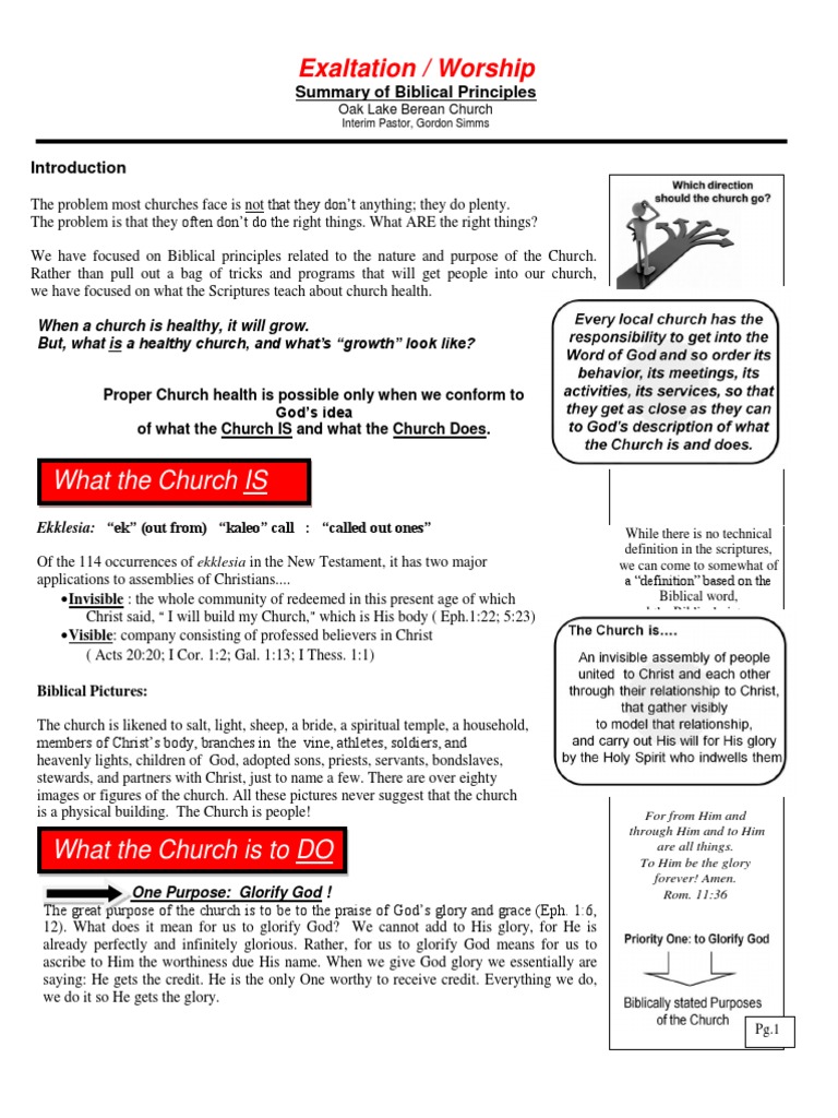 Biblical Principles of Worship | PDF | Book Of Leviticus | Book Of Exodus