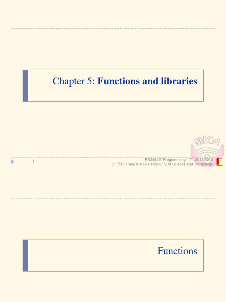 C - Functions and Libraries | PDF | Scope (Computer Science) | Subroutine