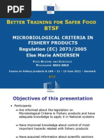 Commission Regulation EC No. 2073-2005 - On Microbiological Criteria ...