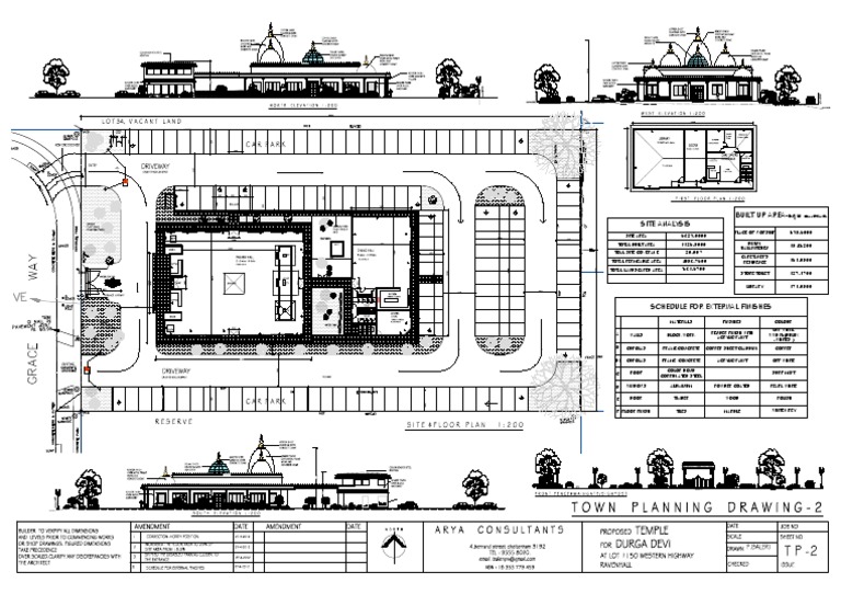 Siteplan For Durga Devi Temple RAVENHALL | PDF