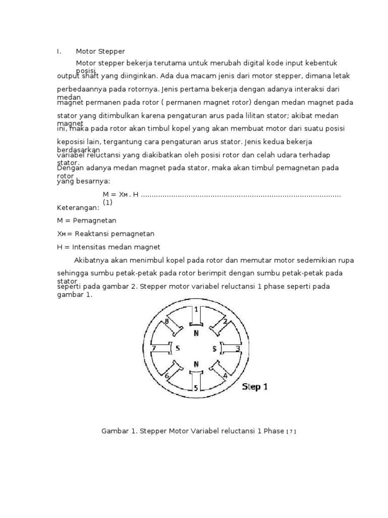 Teori Dasar Motor Stepper | PDF