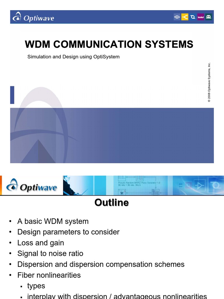WDM Communication Systems | PDF