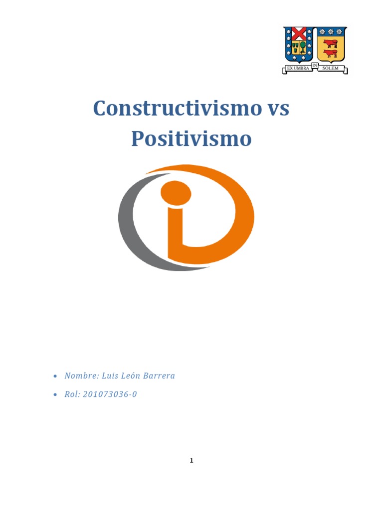 Constructivismo Vs Positivismo | PDF | Positivismo | Epistemología