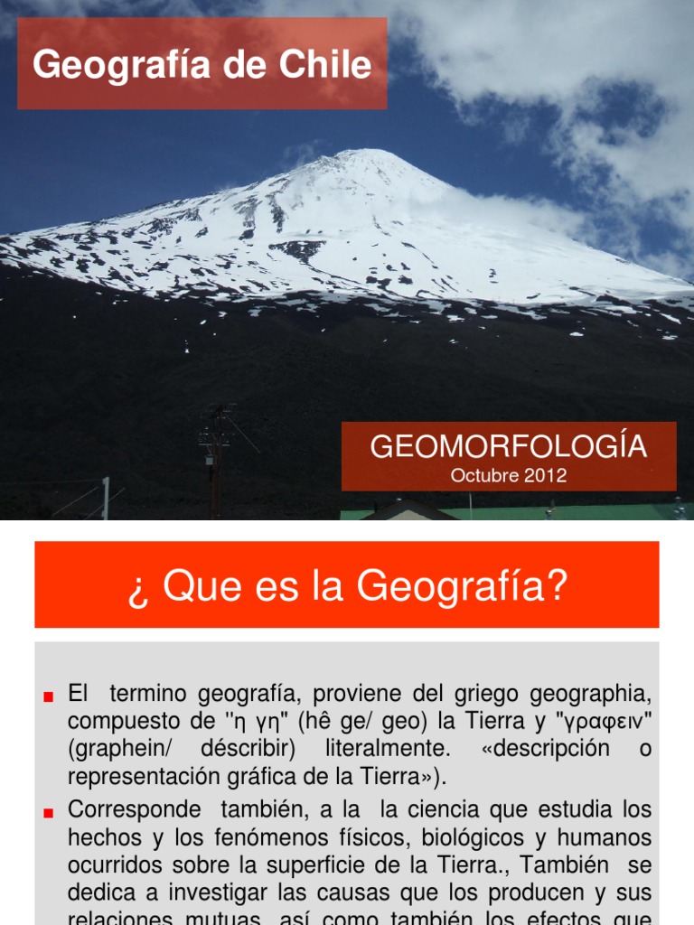 Geografia Fisica de Chile Completa | PDF | Geografía | Andes