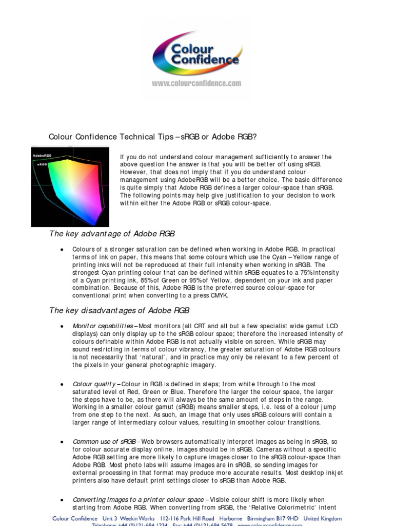 sRGB vs Adobe RGB | Rgb Color Model | Graphic Design