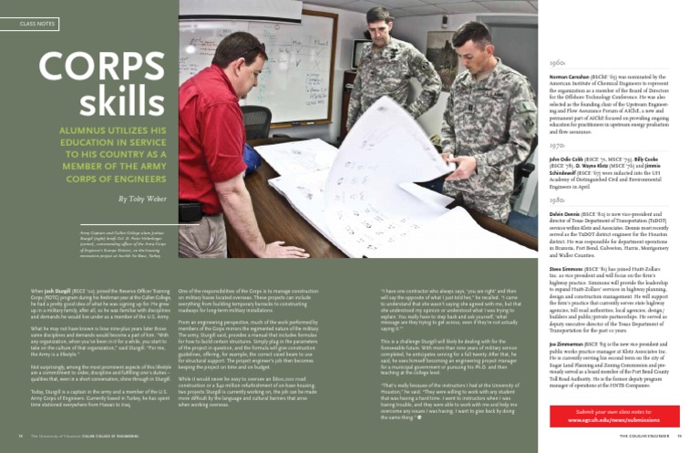 The Cougar Engineer - Corps Skills Joshua Sturgill | PDF | United ...