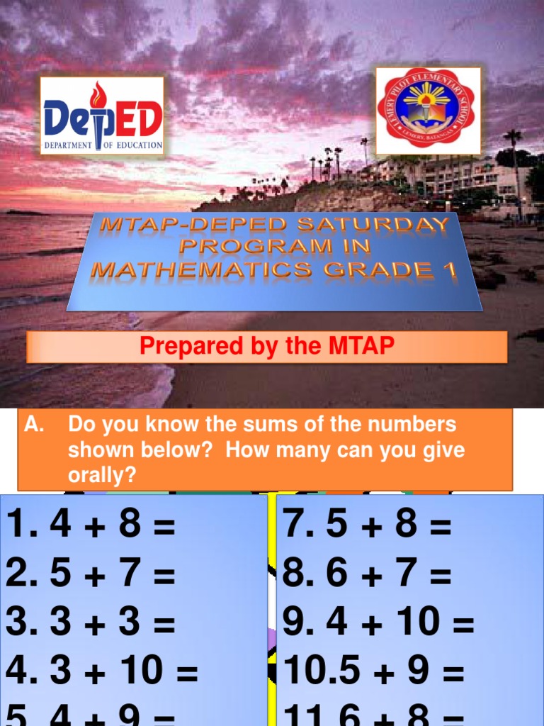 Mtap2 | PDF | Arithmetic | Numbers