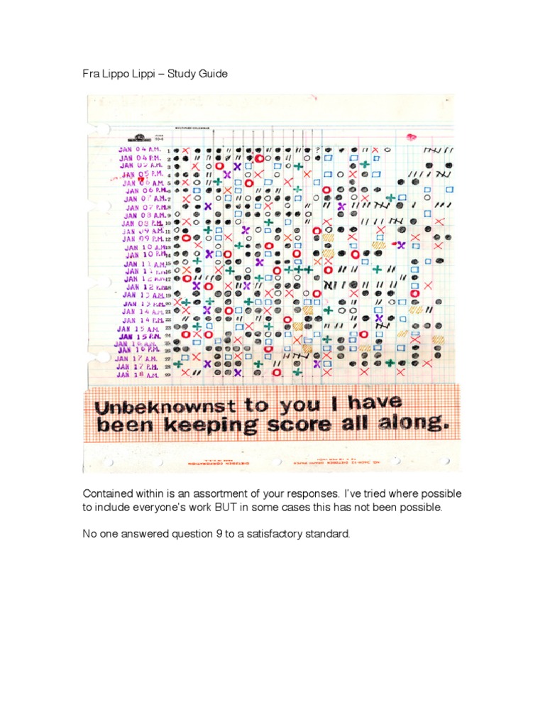 Fra Lippo Lippi - Study Guide YR12 Lit | PDF | God | Poetry