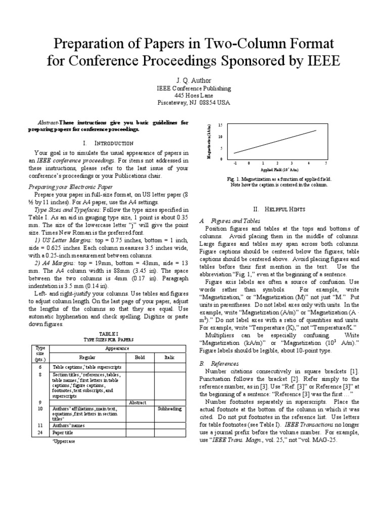 Ieee Paper Format | PDF | Bracket | Note (Typography)
