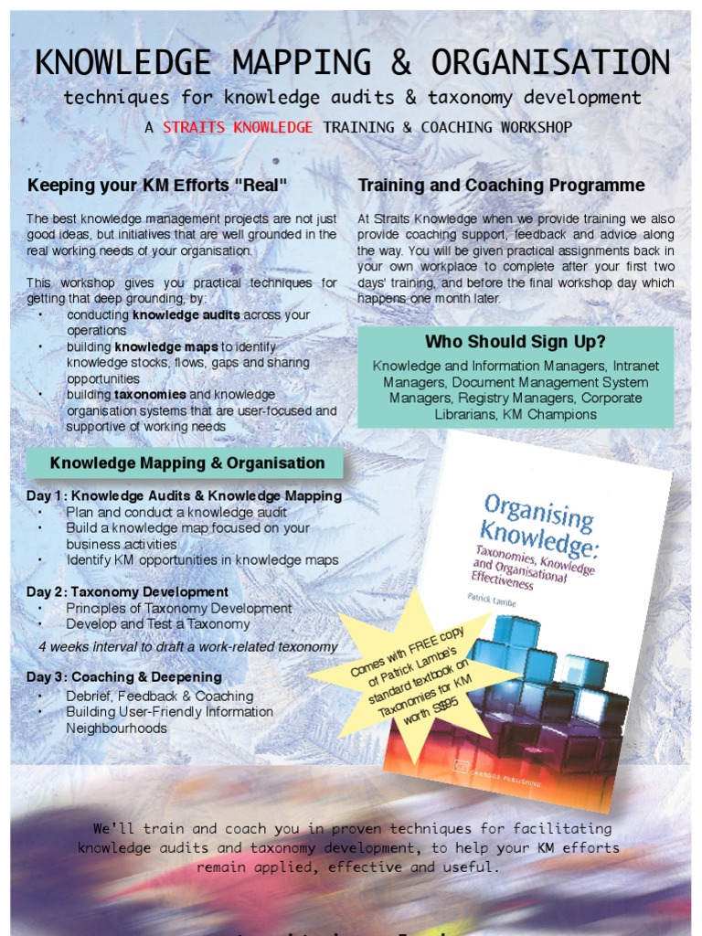 Knowledge Mapping & Organisation: Techniques For Knowledge Audits ...