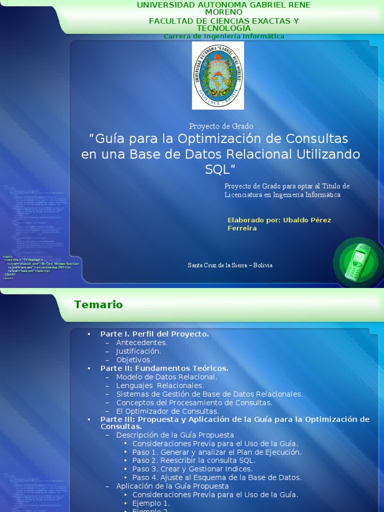 30543992 Guia Para La Optimizacion de Consultas | SQL | Bases de datos