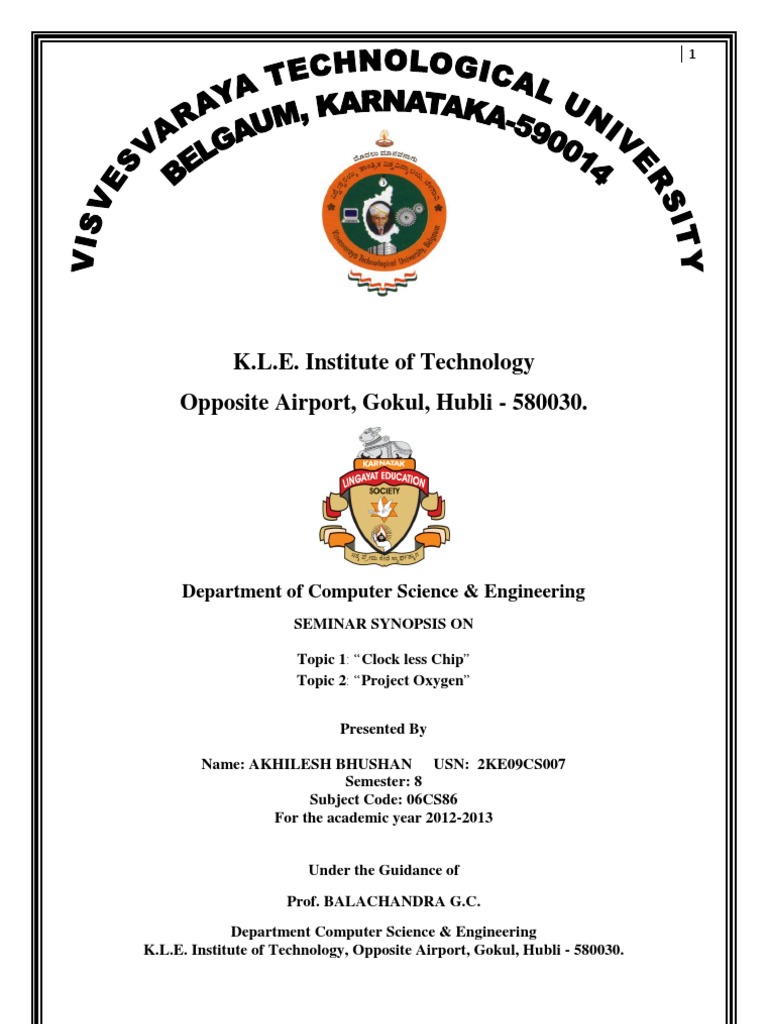 Seminar Report Format Vtu 8th Sem Electrical Engineering Electronic 