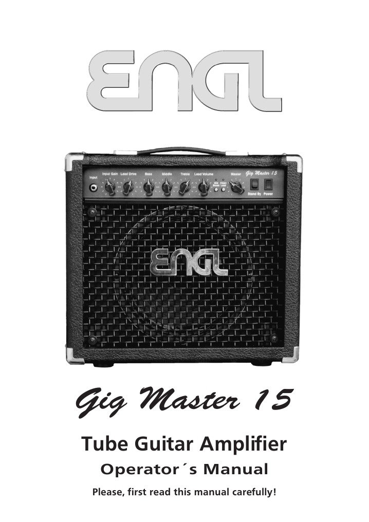 Gig Master 15: Tube Guitar Amplifier | Download Free PDF | Amplifier ...
