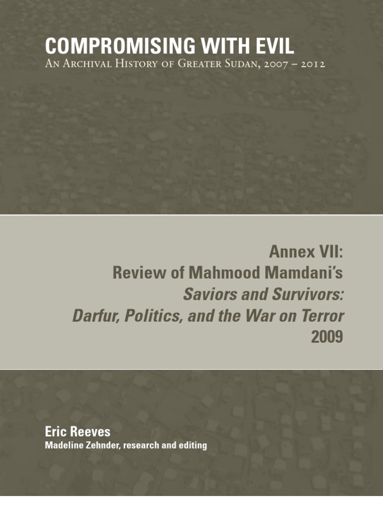 Compromising With Evil: Annex VII: Review of Mahmood Mamdani's | PDF ...