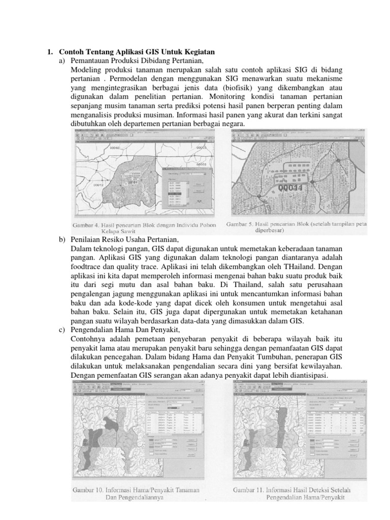 Contoh Tentang Aplikasi GIS Untuk Kegiatan | PDF