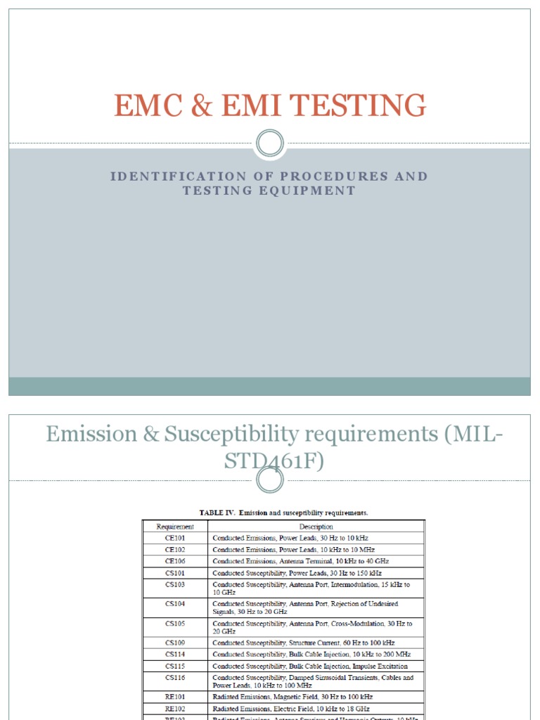 EMC & EMI Testing Essentials | PDF