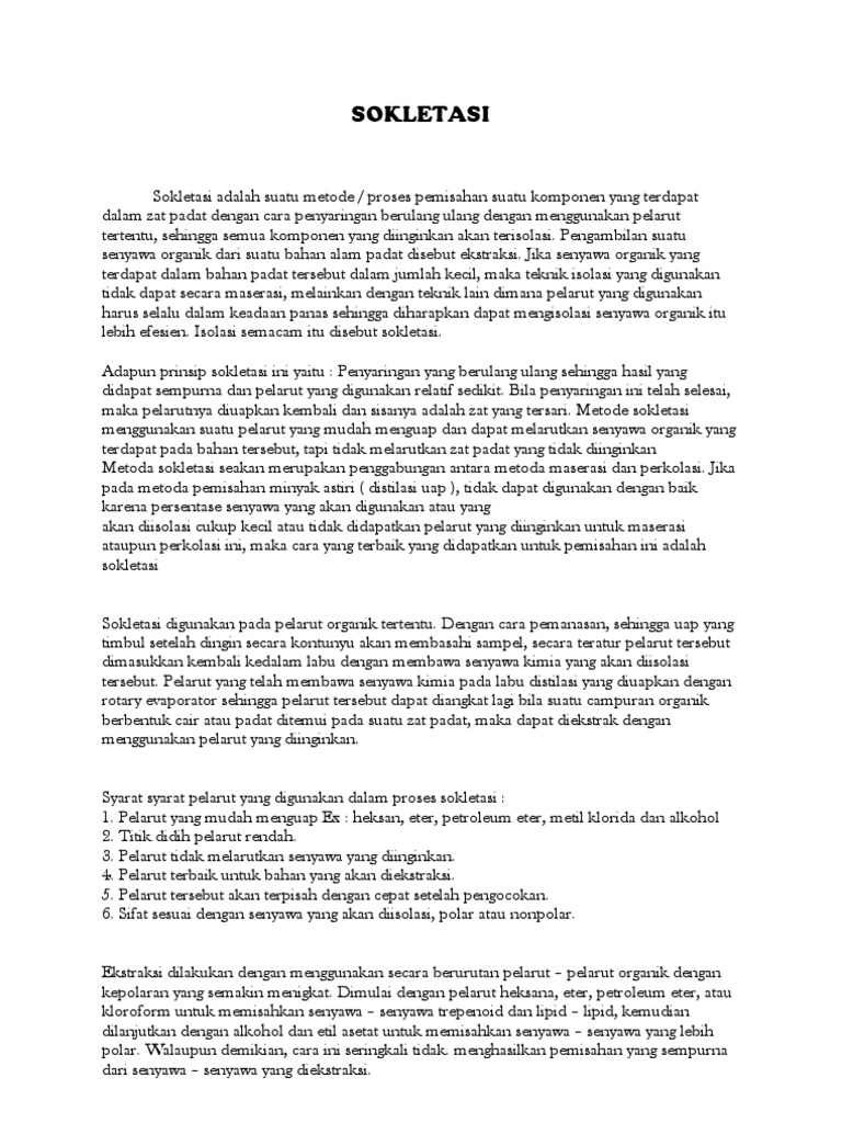 SOKLETASI | PDF