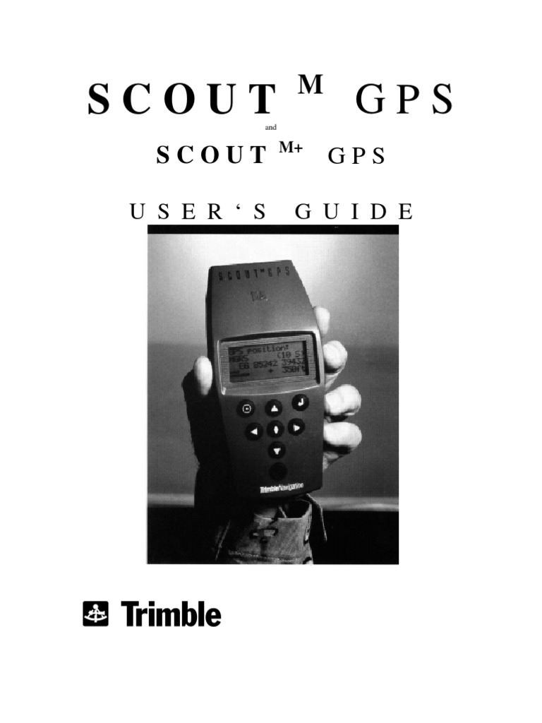 Manual Trimble Gps Scout | PDF | Global Positioning System | Latitude