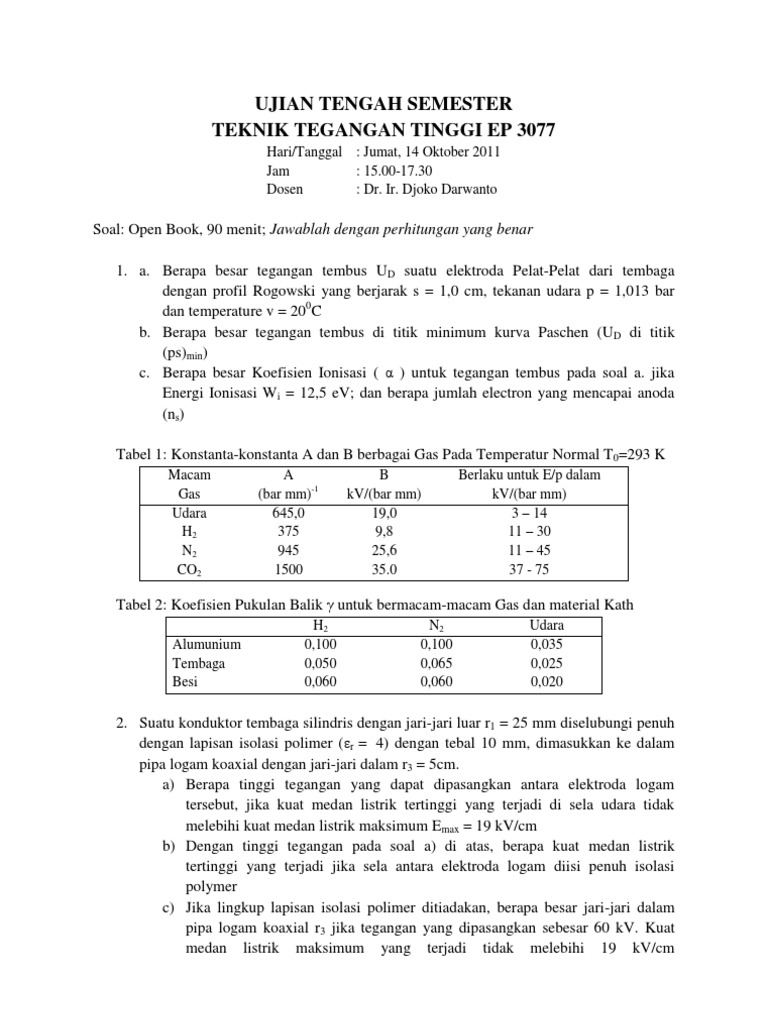 Teknik Tegangan Tinggi | PDF