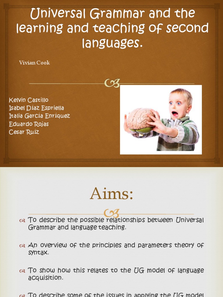 Universal Grammar and The Learning and Teaching | PDF | Second Language ...