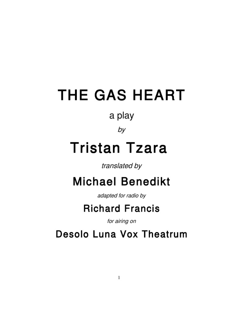 Tristan Tzara-Gas Heart | PDF | Nature