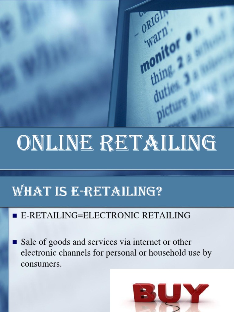 Online Retailing | PDF | Online Shopping | Retail