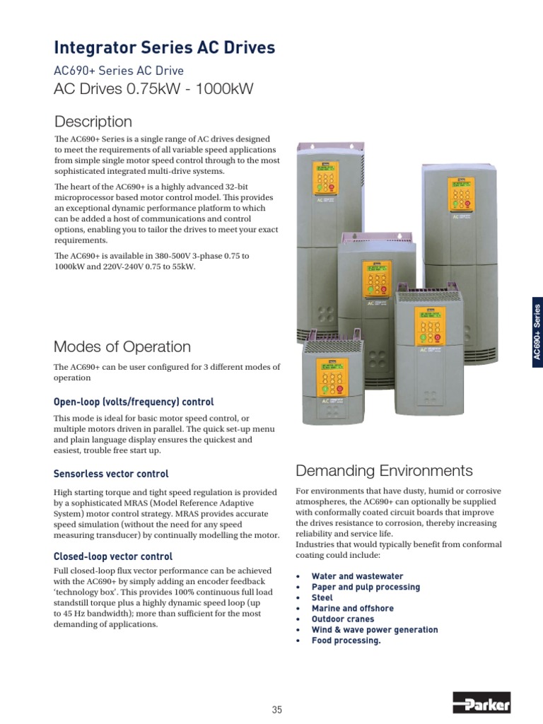 Integrator Series AC Drives | PDF | Control Theory | Power Supply