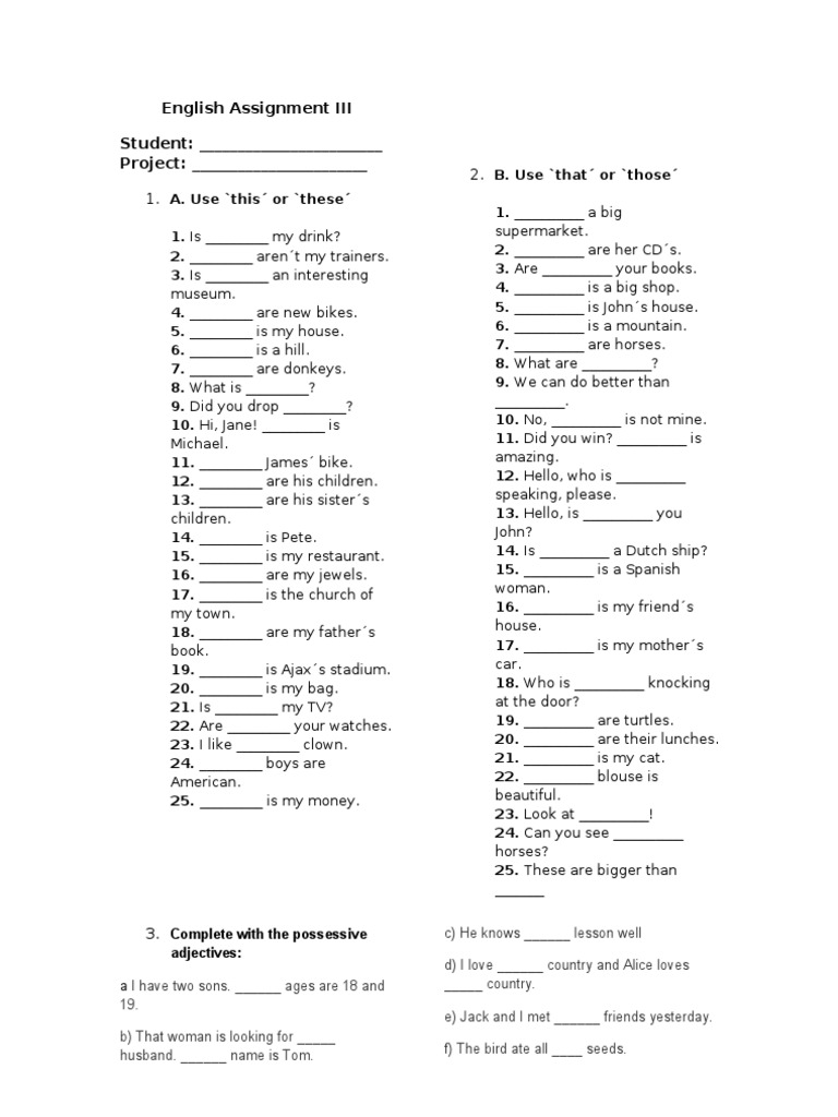 English Assignment III | PDF