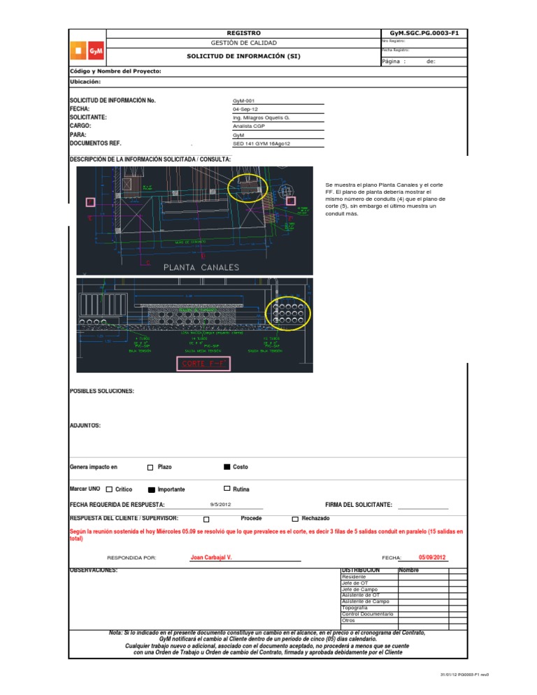 BIM RFI-001 - Respuesta | PDF