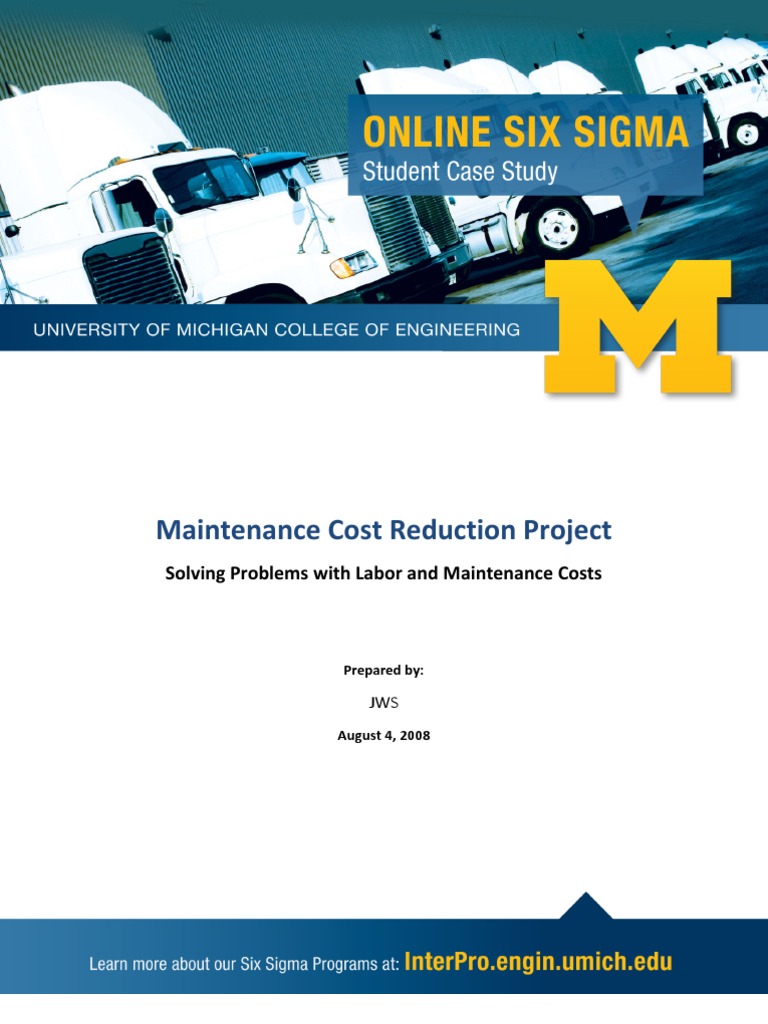Maintenance Cost Reduction Strategies | PDF | Tractor | Labour Economics