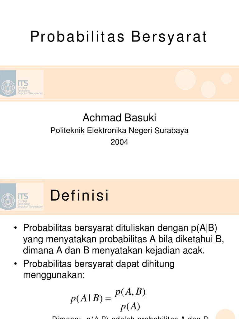 Probabilitas Bersyarat | PDF