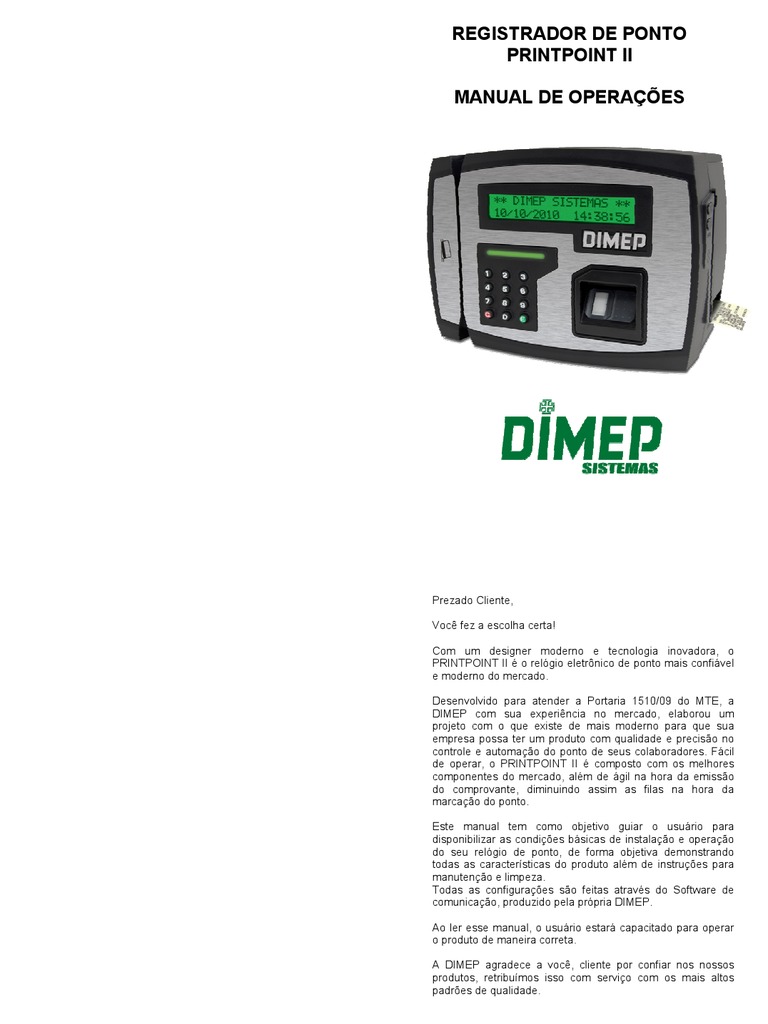 Manual Printpoint II | PDF | Rede de computadores | Programas