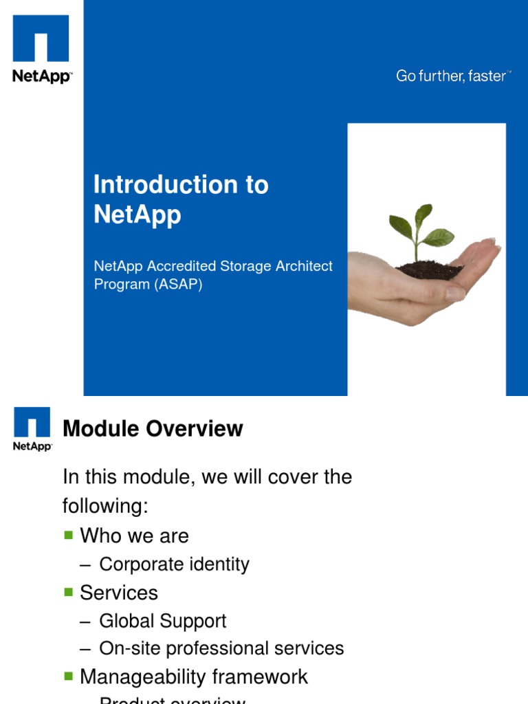 Module 01 - Introduction To NetApp | PDF | Virtualization | Databases