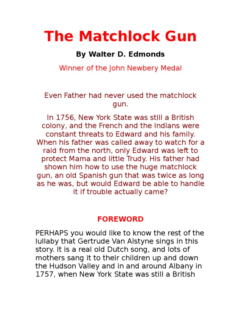 The Matchlock Gun | PDF | Nature