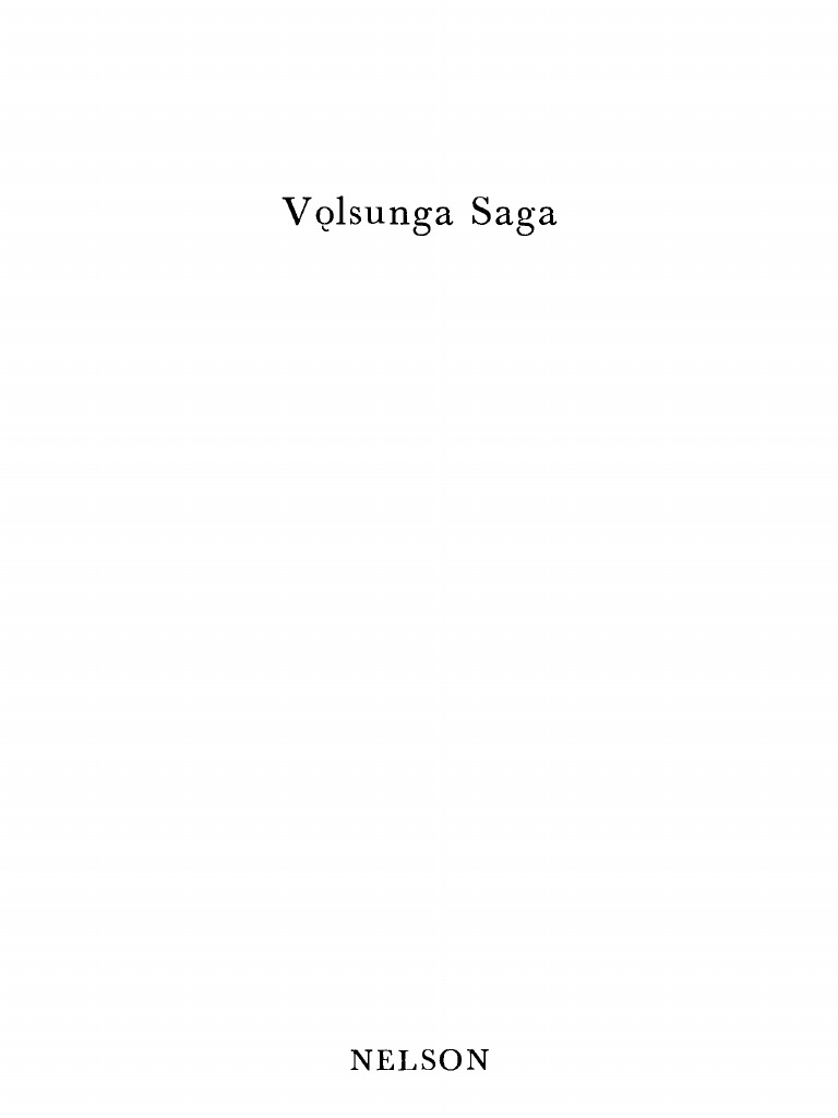 Volsunga Saga | PDF | Norse Mythology | Germanic Paganism