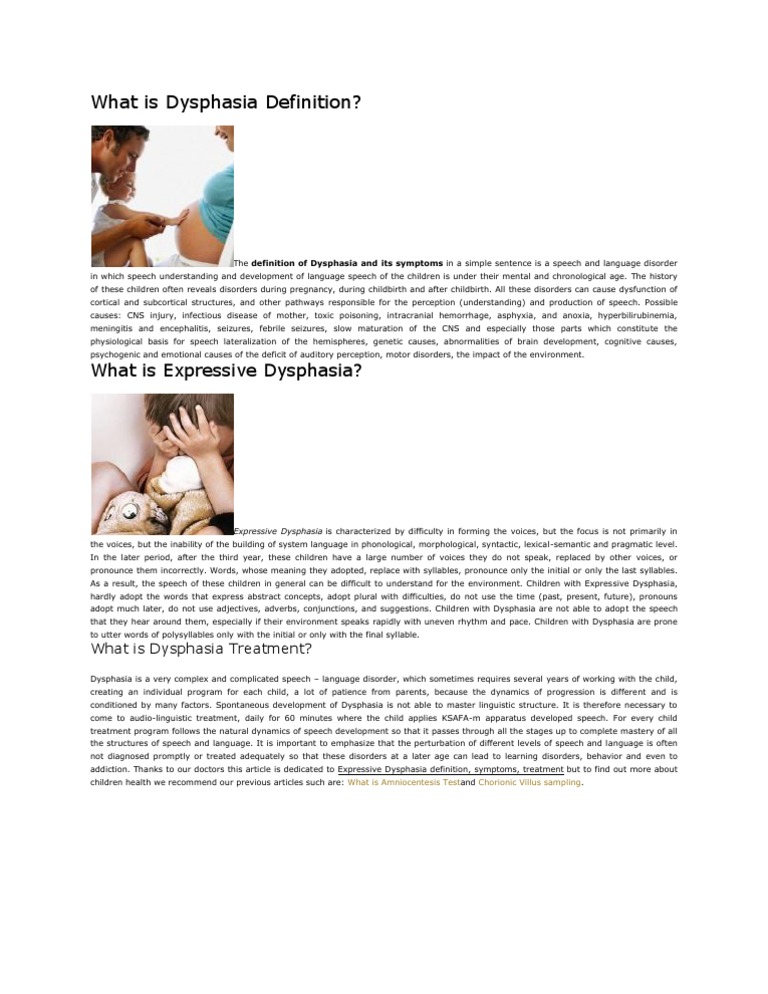 What Is Dysphasia Definition | PDF | Aphasia | Speech