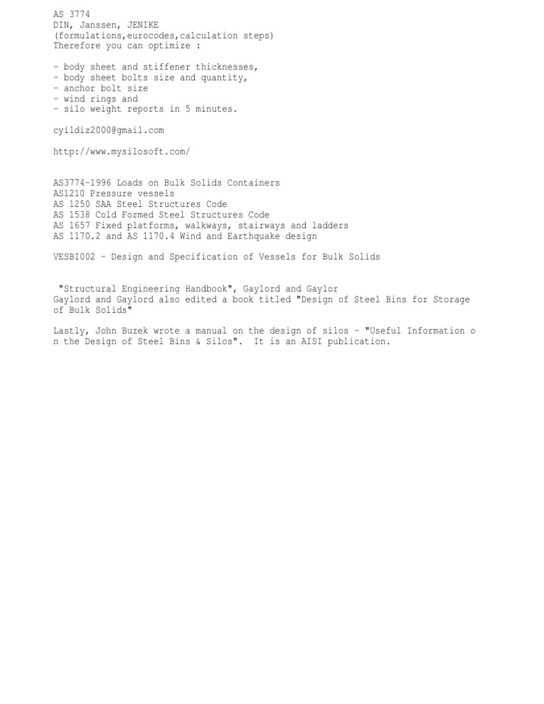 Silo Codes | PDF