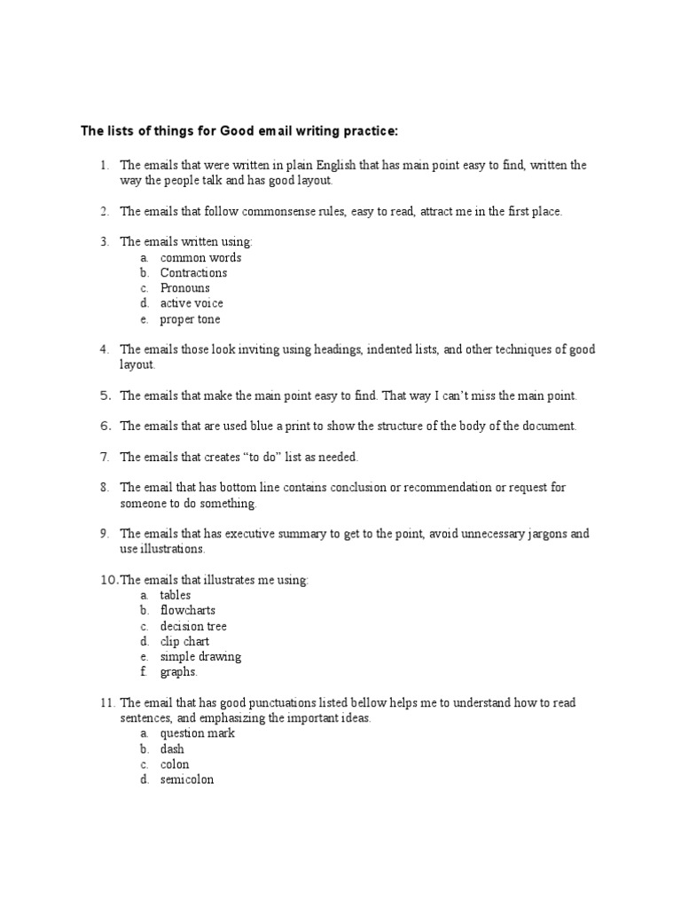 Effective Email Writing Tips | PDF | Language Arts & Discipline | Computers