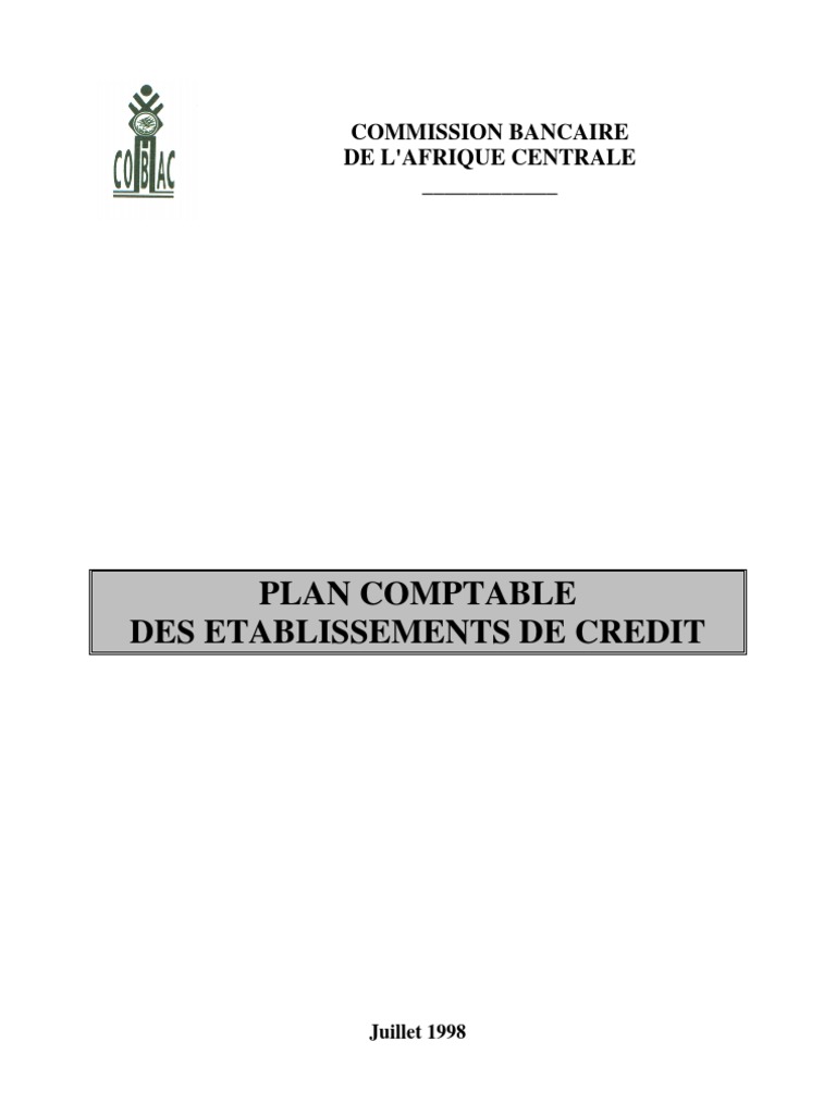 Plan Comptable Etablissements Credits Cobac | PDF | Capitaux propres ...