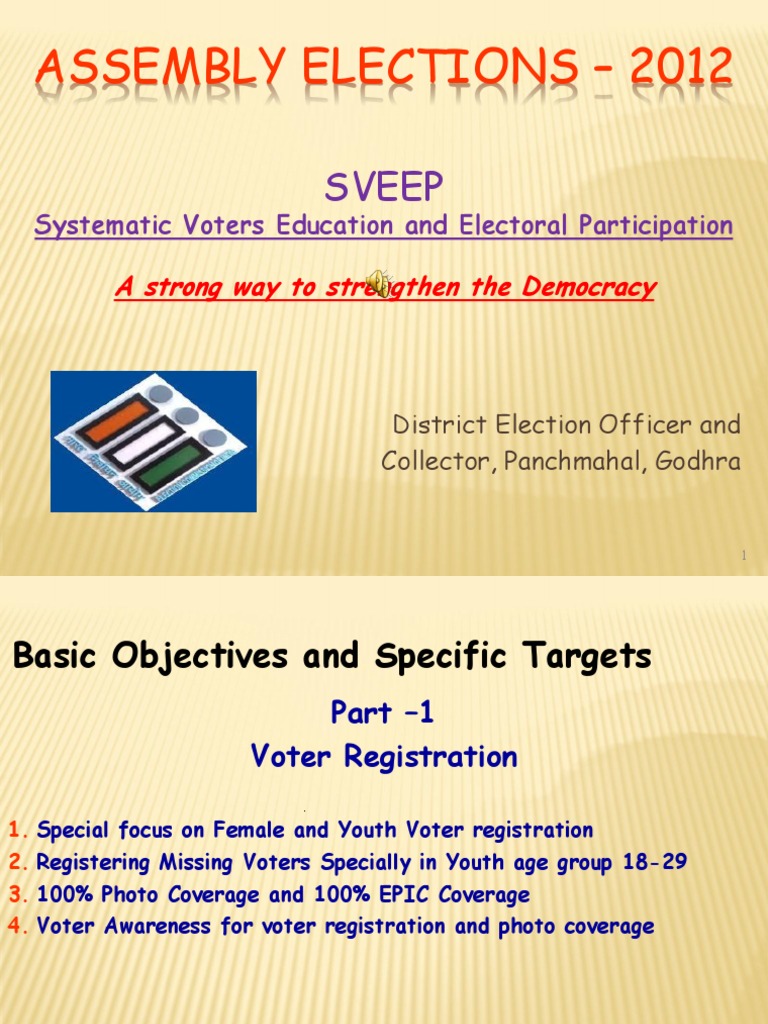 SVEEP PPT | PDF | Voter Turnout | Voting